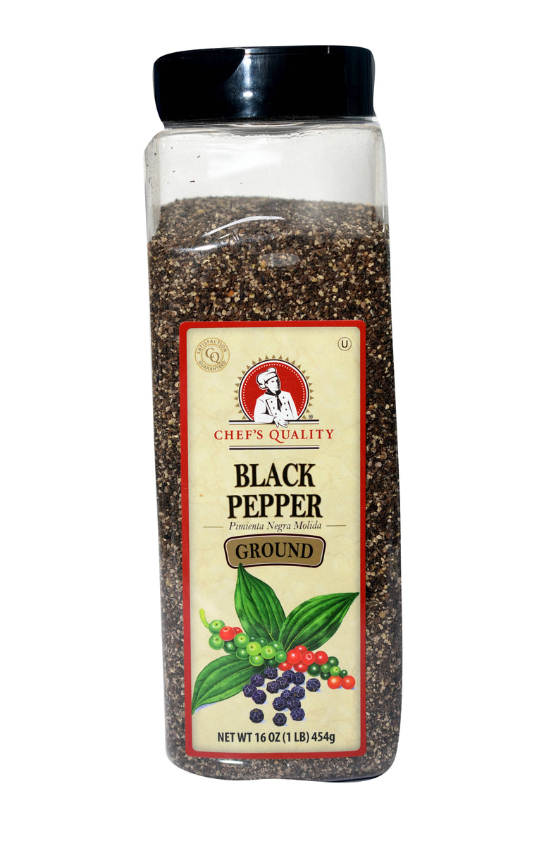 Chef's Quality BLACK PEPPER GROUND 454g – GBN Farms